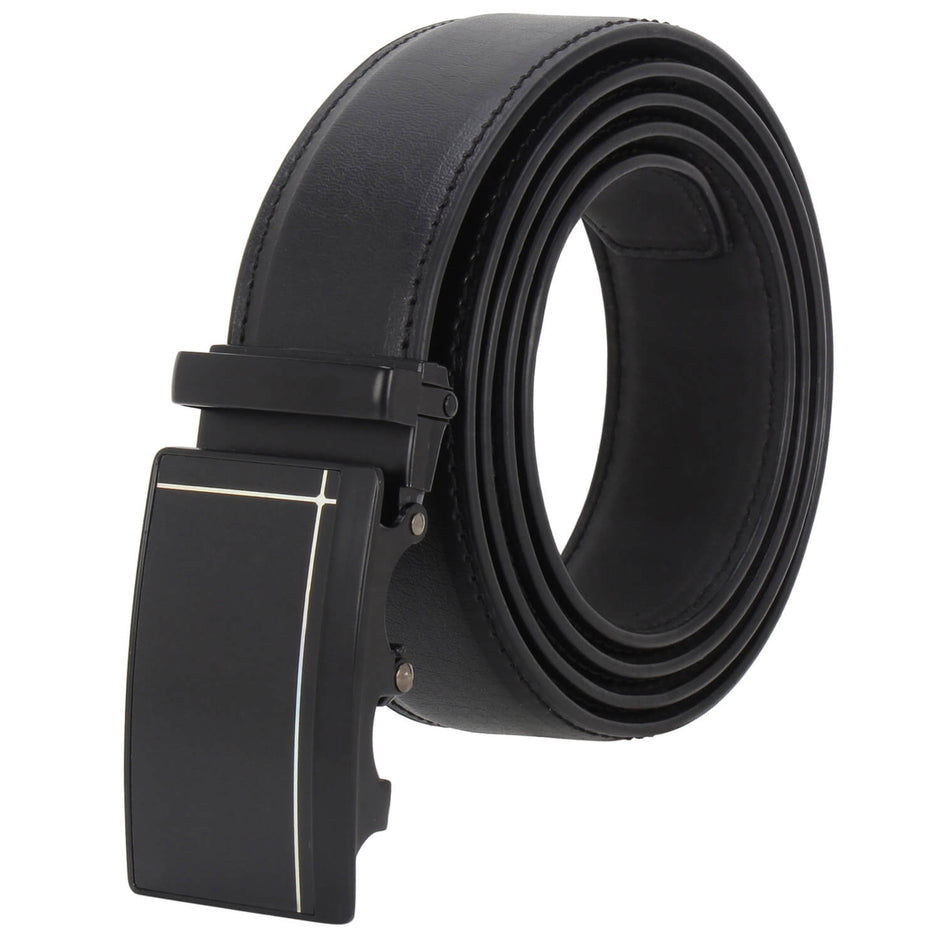 Labnoft Men's PU Leather Auto Lock Belt